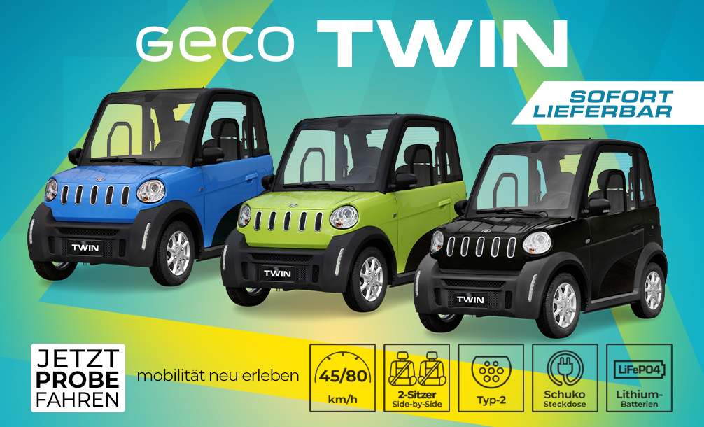 E-Kabinenroller Elektroauto Geco E-Automobile - Geco Automobile